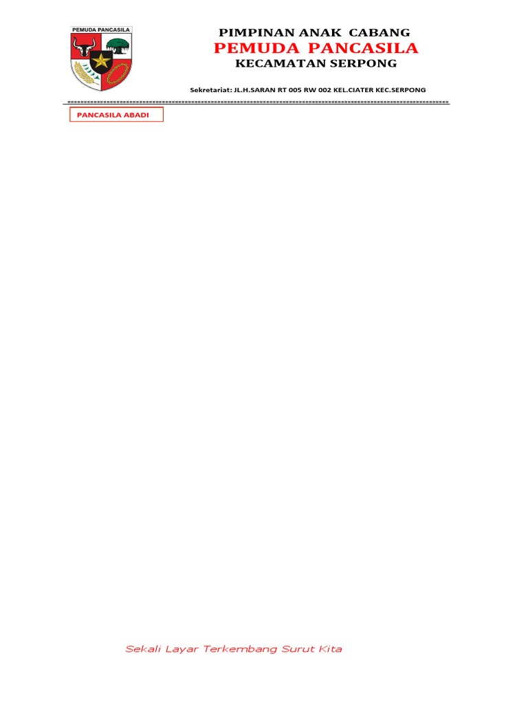 Kop Surat Pac Serpong | PDF