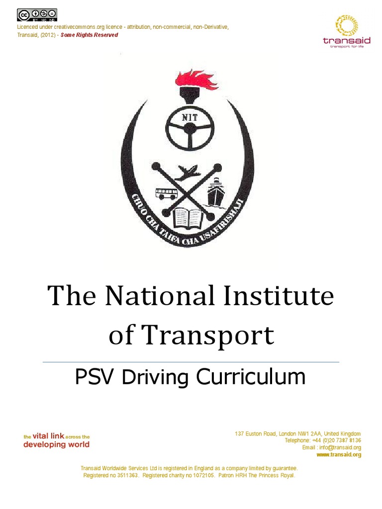 PSV Curriculum | Download Free PDF | Traffic Collision | Educational ...