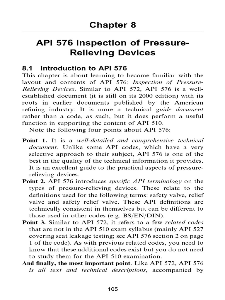 API 576 Inspection of Pressure-Relieving Devices | PDF | Valve ...