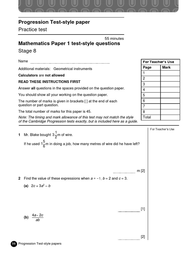 Past Paper1 | PDF | Geometry | Mathematics