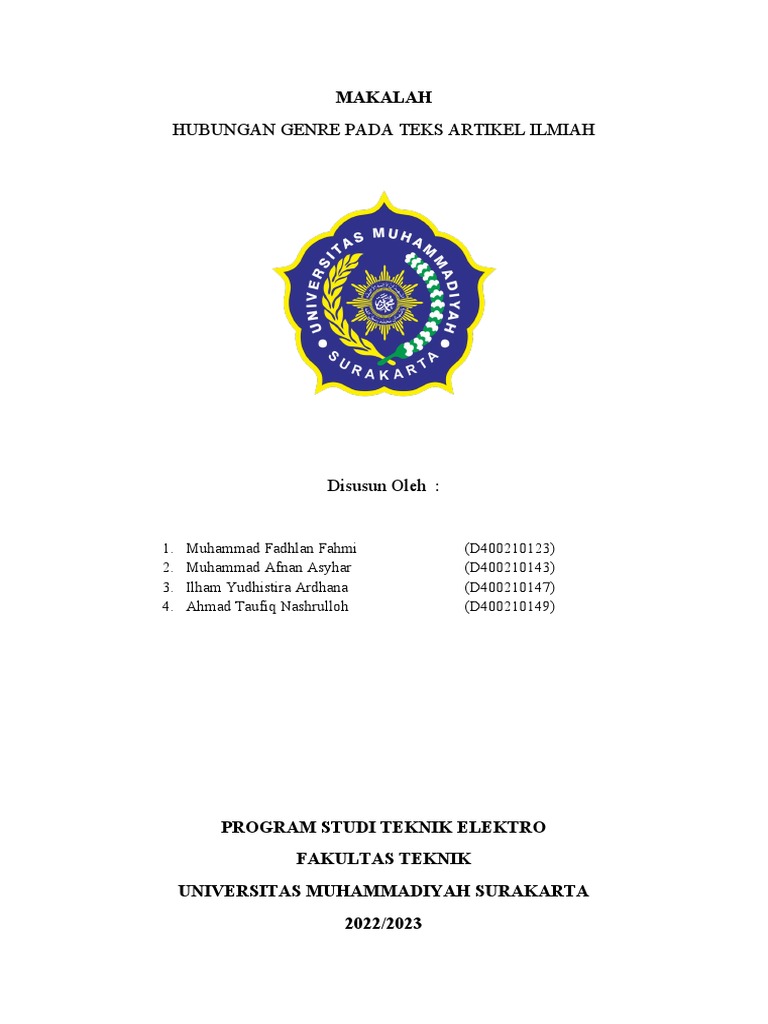 Genre Teks Artikel Ilmiah Populer | PDF