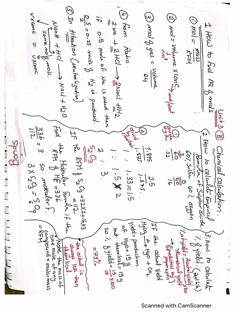 Chem Notes | PDF