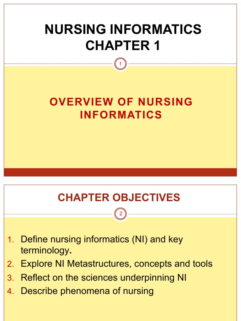NI - Handout No.2 | PDF | Nursing | Health Informatics