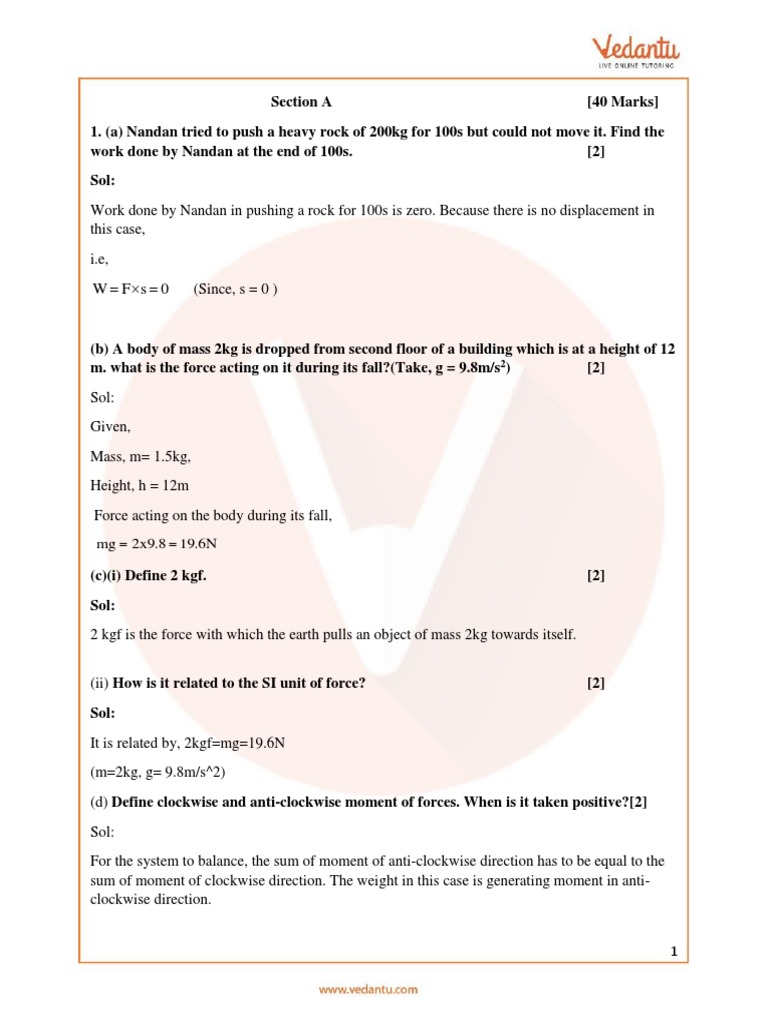 ICSE Sample Papers For Class 10 Physics Paper 1 | PDF | Neutron ...