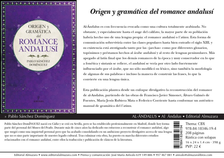 Ficha Del Libro Romance Andalusi | PDF | Al Andalus | Comunicación humana