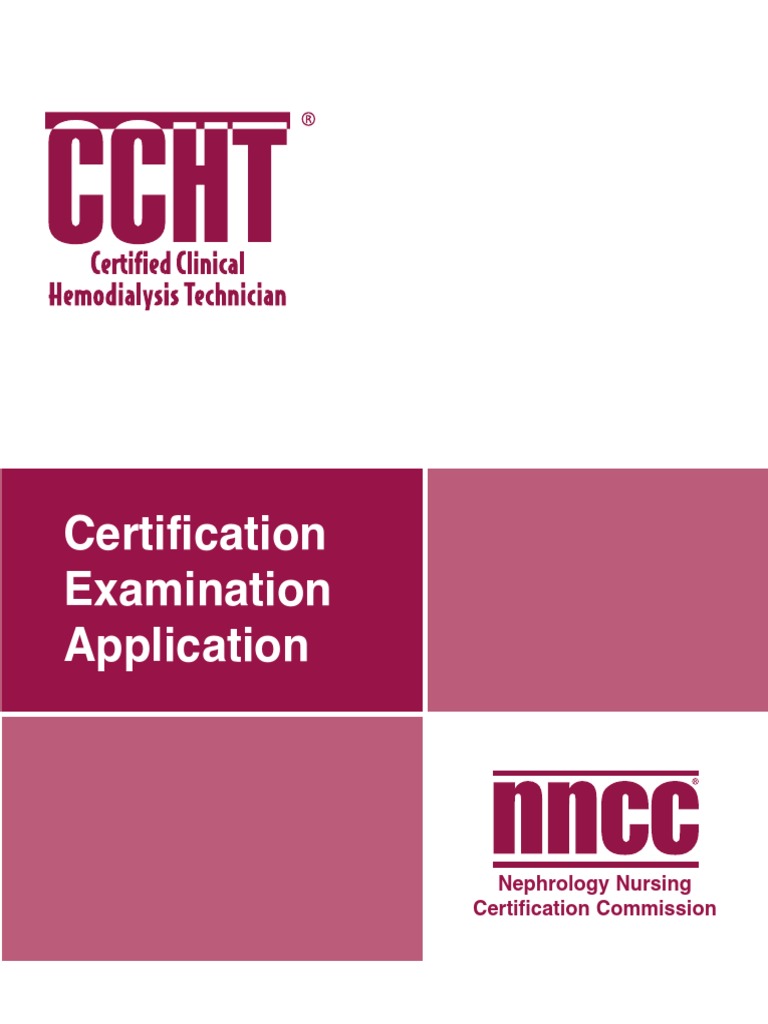 CCHT Examination Application | PDF | Nursing | Test (Assessment)