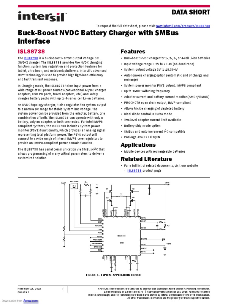 Isl 88738 | PDF | Battery Charger | Electricity