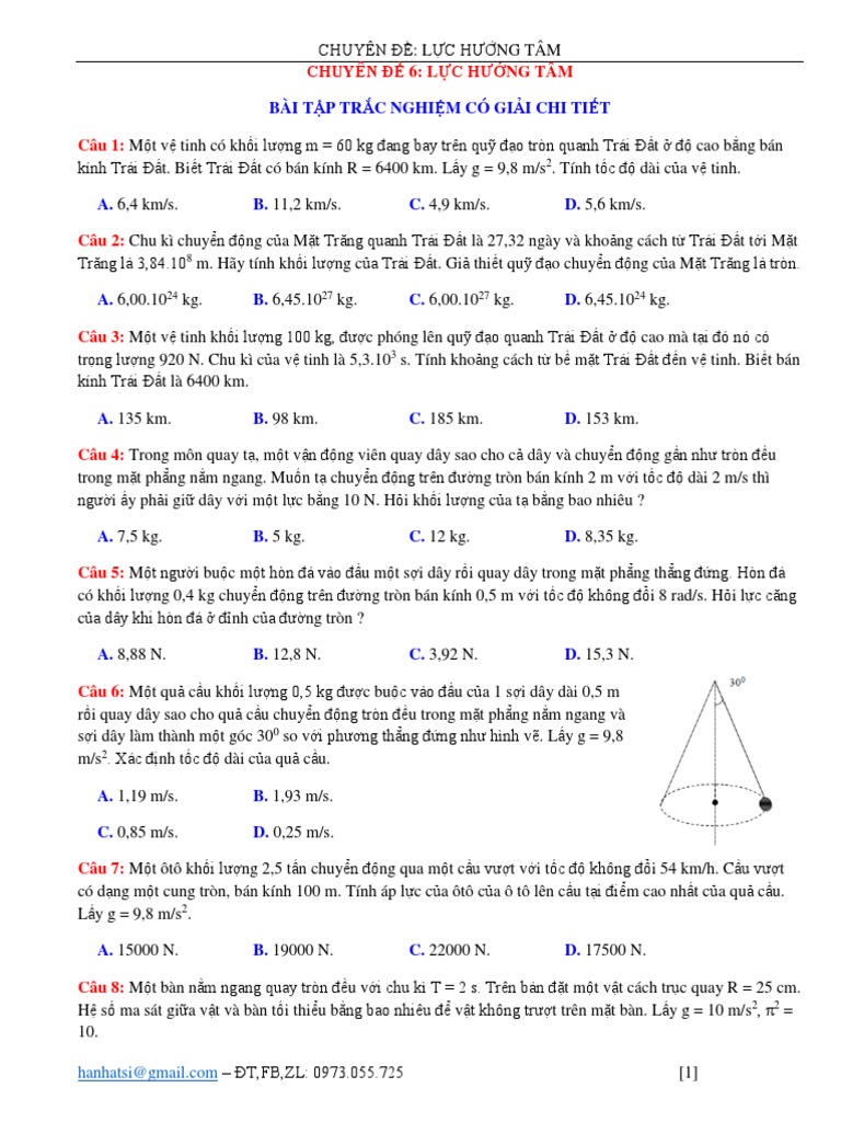 CD6 - Luc Huong Tam - Trac Nghiem | PDF