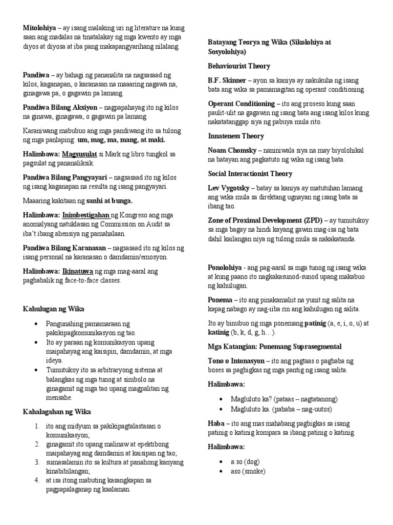 Filipino | PDF