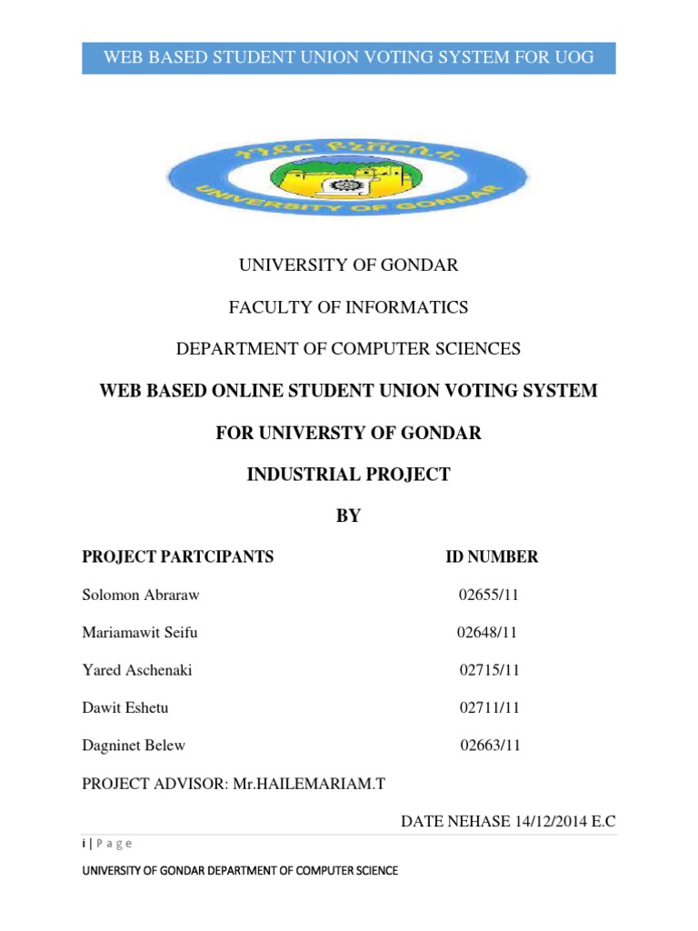 Web-Based Voting System for UOG | PDF | World Wide Web | Internet & Web