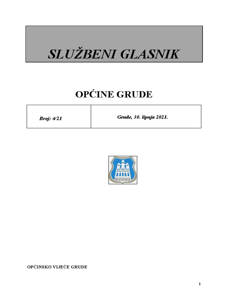 Službeni Glasnik br.4 | PDF