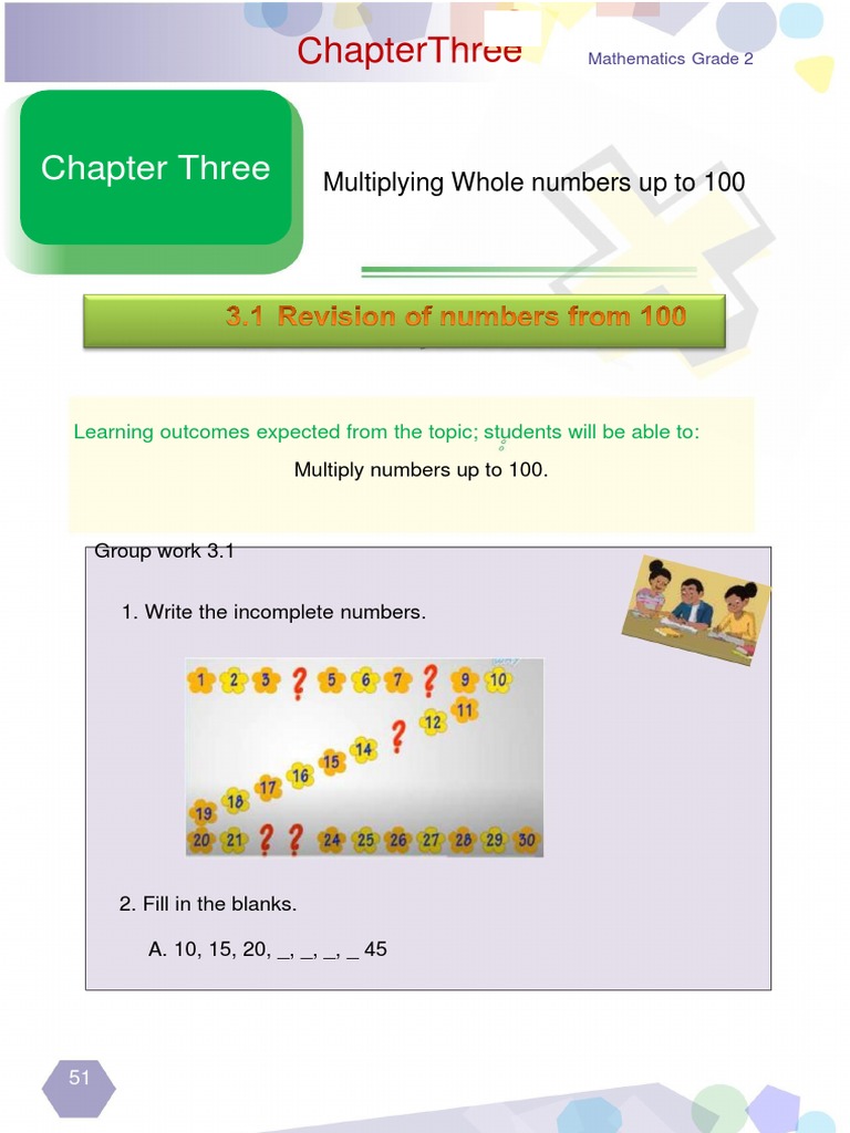 GR 2 Math Chapter 3 | PDF | Multiplication | Numbers