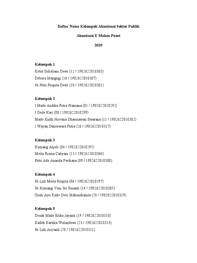 Kelompok Akuntansi Publik | PDF | Perjalanan