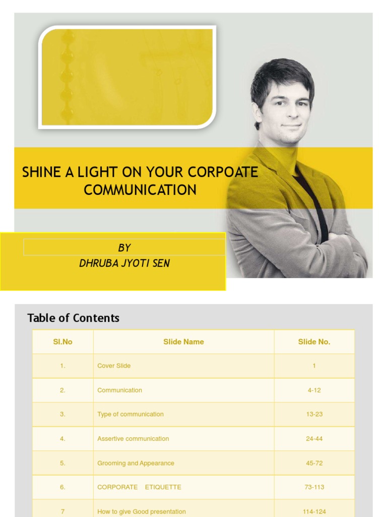 A Complete Grooming and Corporate Etique | PDF | Communication | Code