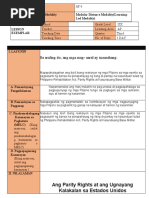 COT Lesson Plan... AP6 | PDF