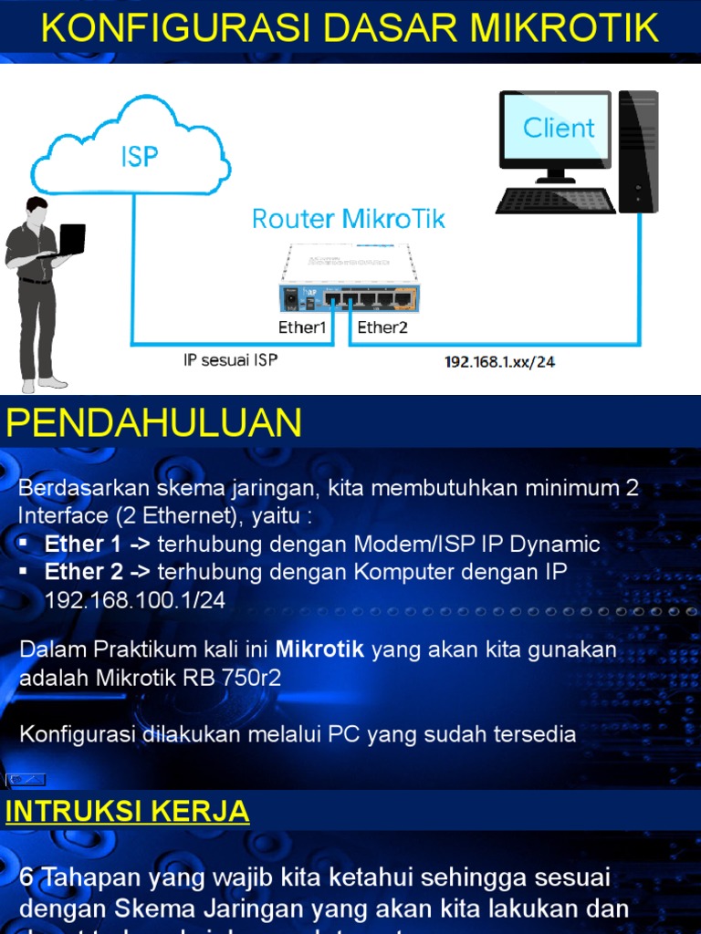 MATERI MIKROTIK Internet | PDF | Komputer