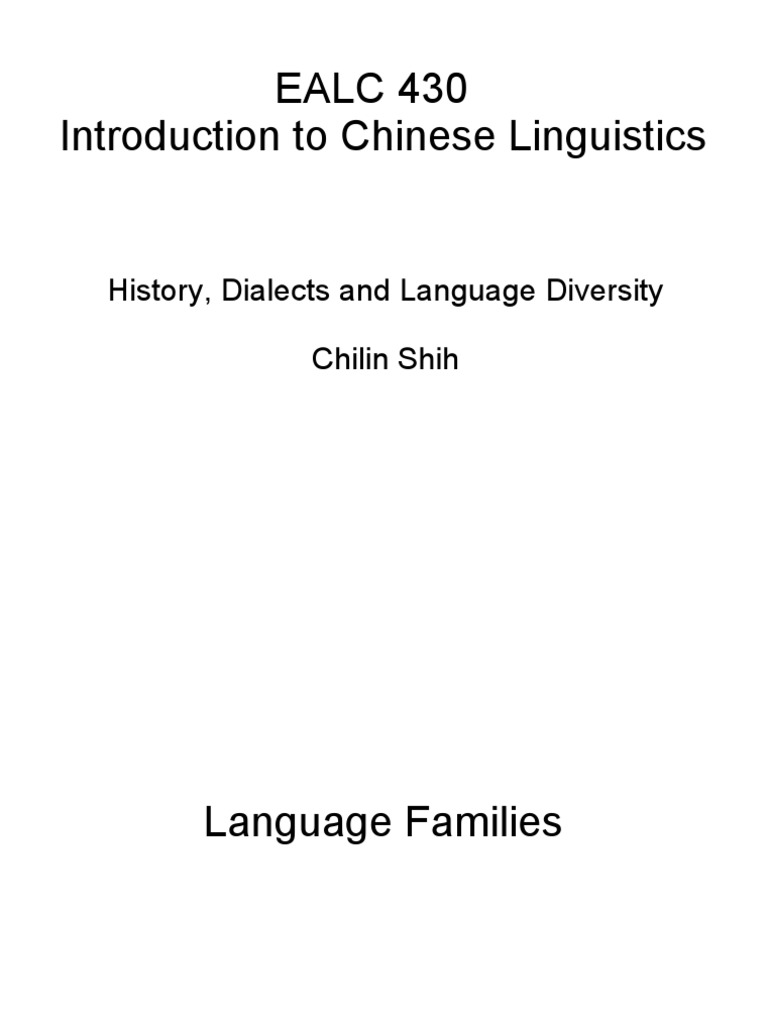 Dialect | Download Free PDF | Mandarin Chinese | Chinese Language