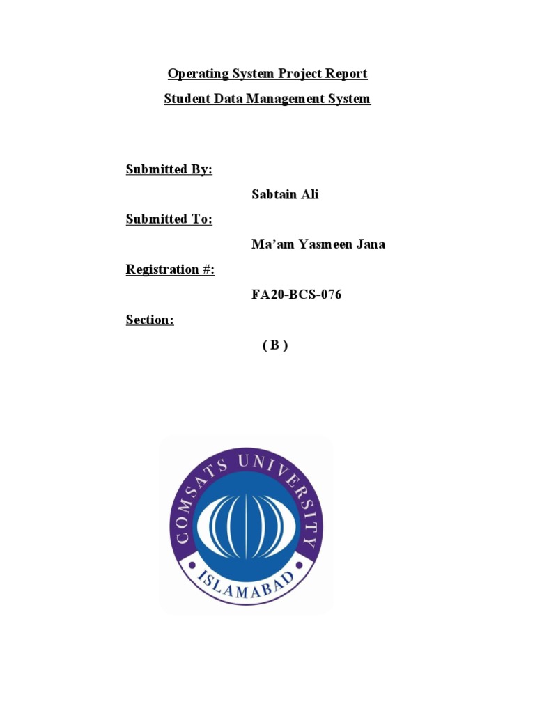 Operating System Project Report Pdf Login System Software