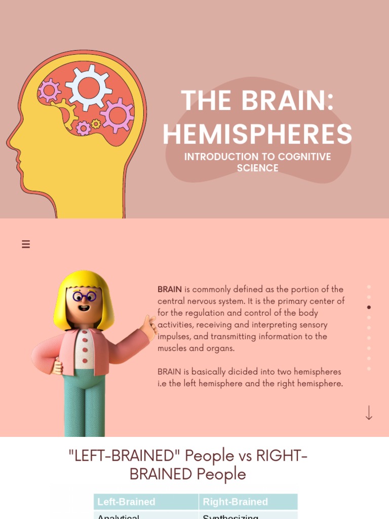 Understanding the Functions of the Left and Right Brain Hemispheres | PDF | Lateralization Of ...