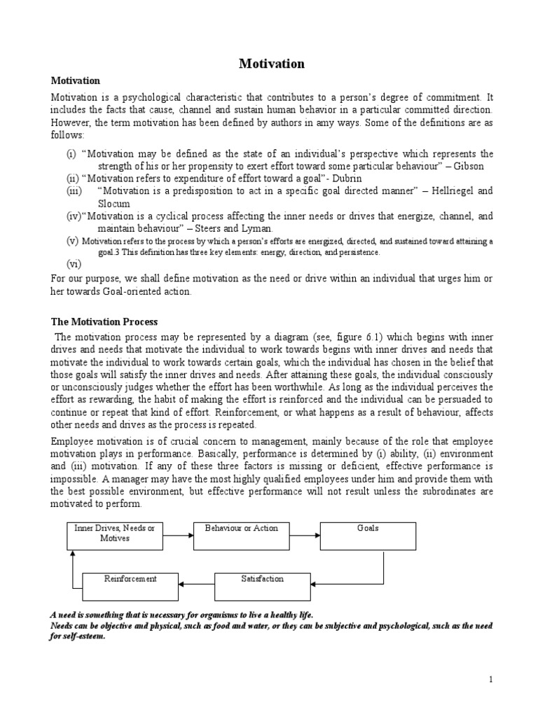 Motivation | PDF | Motivational | Motivation Motivation | PDF | Motivational | Motivation
