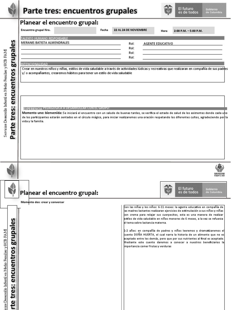 Cuaderno de Acompanamiento Grupal Dimf - Fami | PDF