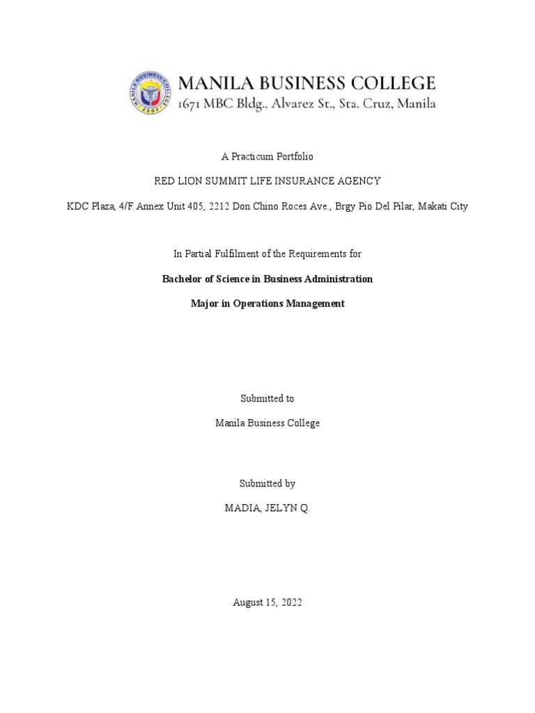 MADIA - A Practicum Portfolio | PDF