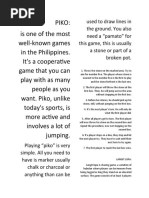Piko Game | PDF