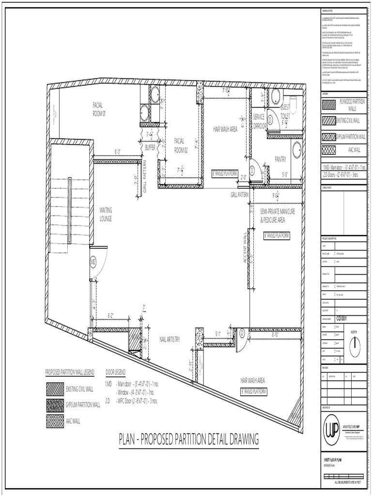 Virtue Avadi - Proposed Partition Detailed Drawing | PDF | Building ...