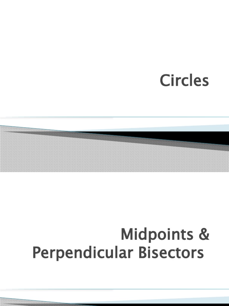 P6 Circles | PDF | Circle | Perpendicular