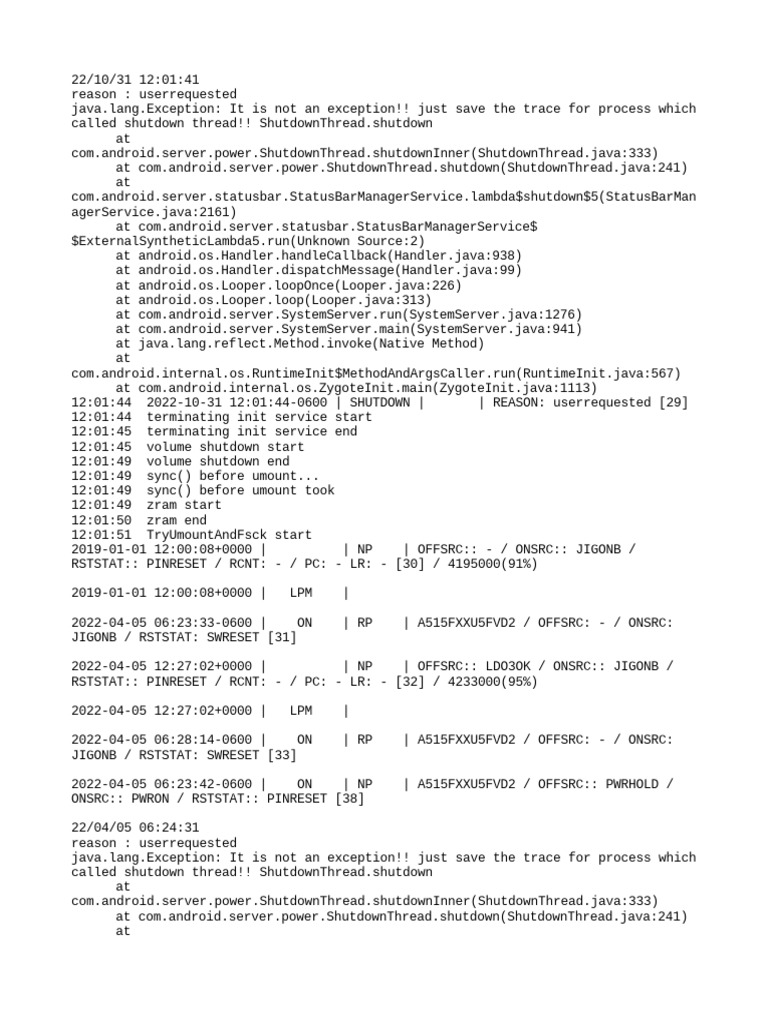 Power Off Reset Reason Backup | PDF | Java (Programming Language) | Java Specification Requests