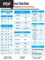 Tmux Cheat Sheet | PDF | Keyboard Shortcut | Command Line Interface