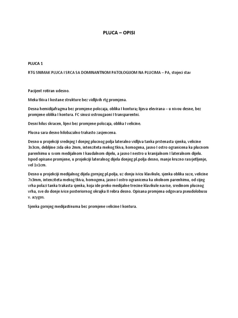 Pluca Opisi | PDF