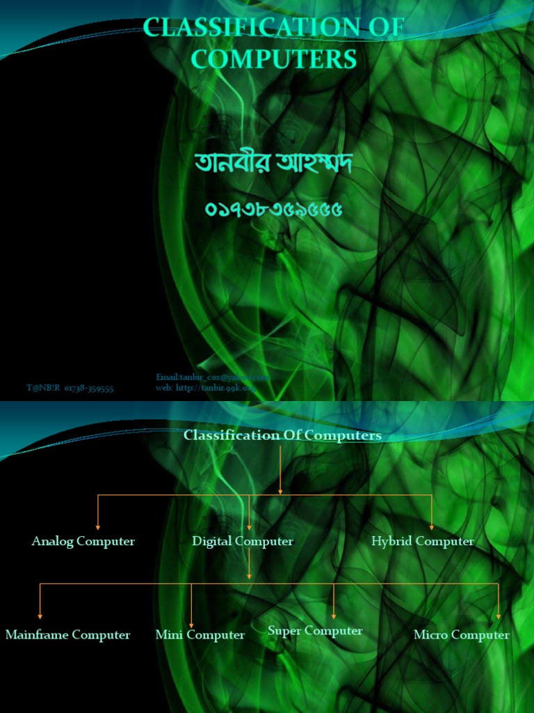 Classification of Computer PDF | PDF | Personal Computers | Microcomputers