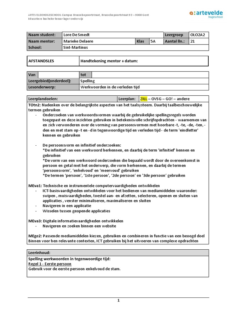 LVB Digitale Geletterdheid Werkwoorden | PDF