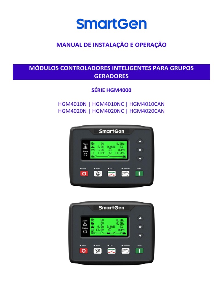 Manual Série HGM4000 - Rev. 00 - SmartGen Do Brasil | PDF | Automação ...