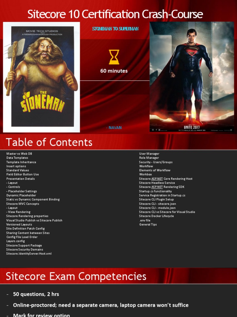 Sitecore 10 Exam Certification Crash-Course | PDF | Page Layout | Command Line Interface