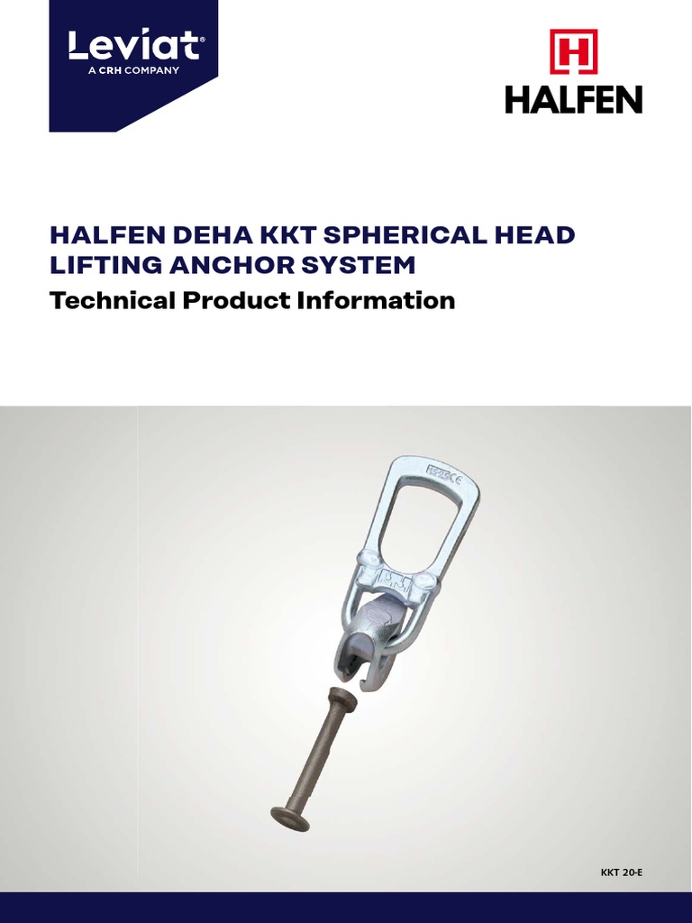 Halfen Deha - Lifting Anchor | PDF | Concrete | Precast Concrete