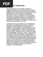 Sample Filipino Research Layunin | PDF