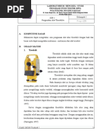 Jurnal Theodolite | PDF