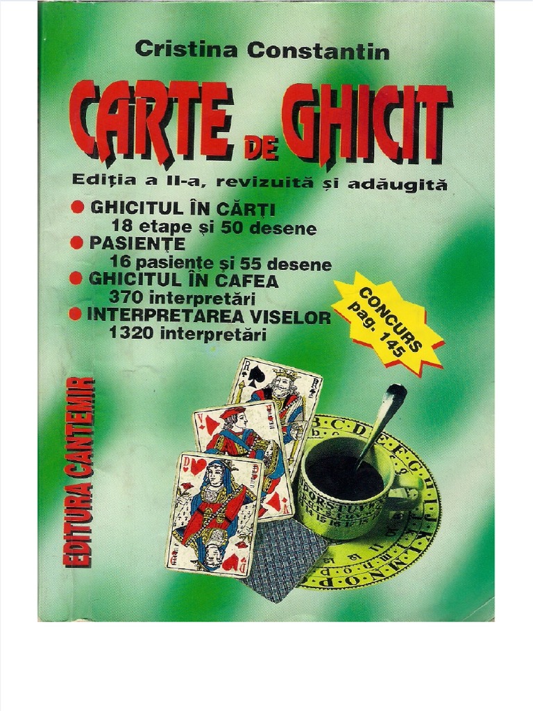 Cristina Constantin - Carte de Ghicit (Ghicitul in Carti) | PDF