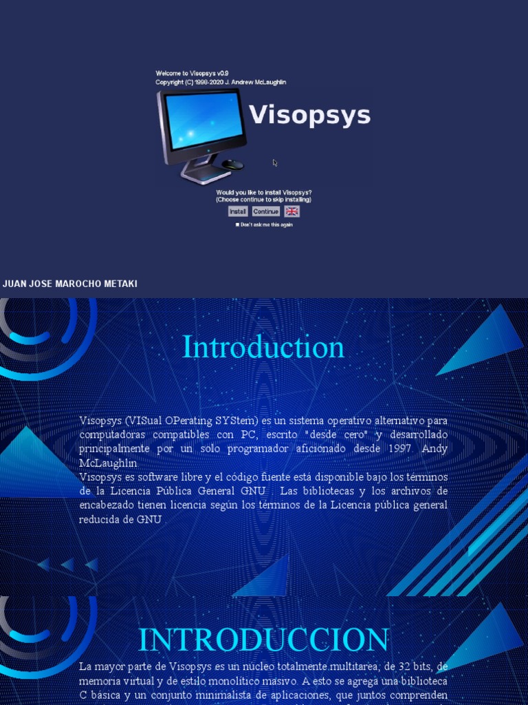 Visopsys: SO para Entusiastas y Estudiantes | PDF | Interfaces gráficas ...