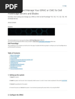 Reset The IDRAC and Configure Static IP For IDRAC6 | PDF