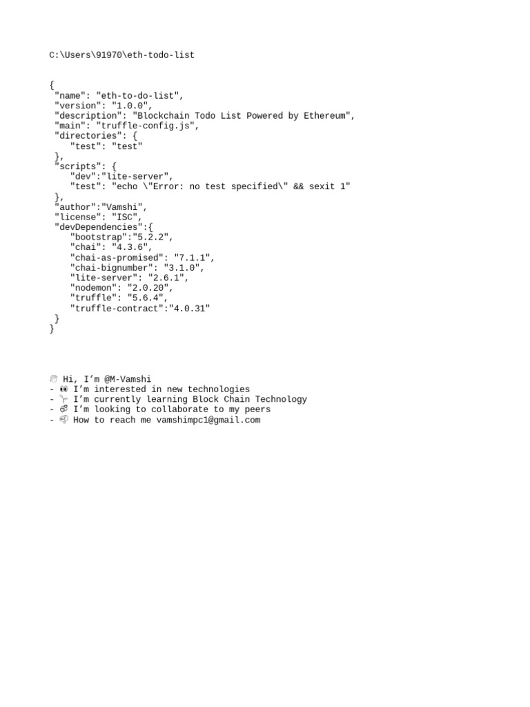 Ethtodolist Path | PDF