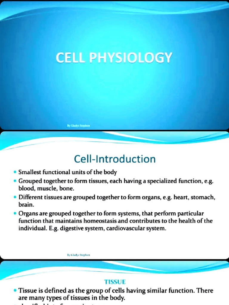 Cell Physiology Full | PDF