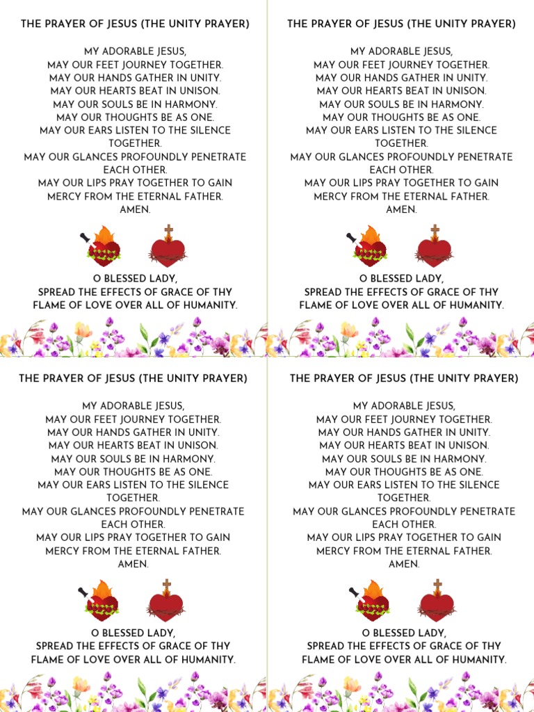 The Unity Prayer Surrender Rosary | PDF | Rosary | Prayer