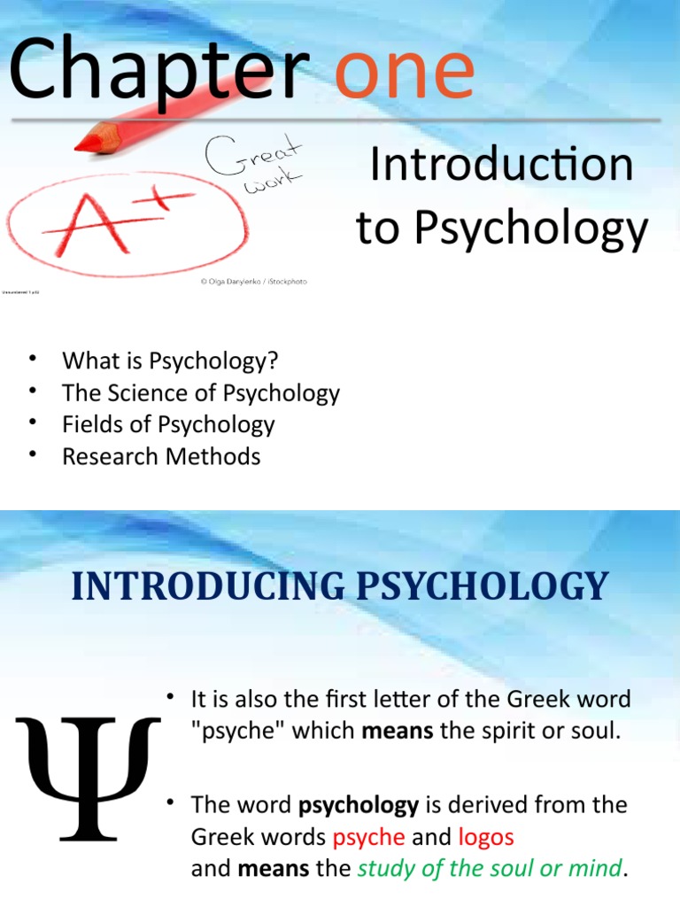 Fundamentals of Psychology 202110 - Lecture 1 | PDF | Psychology ...