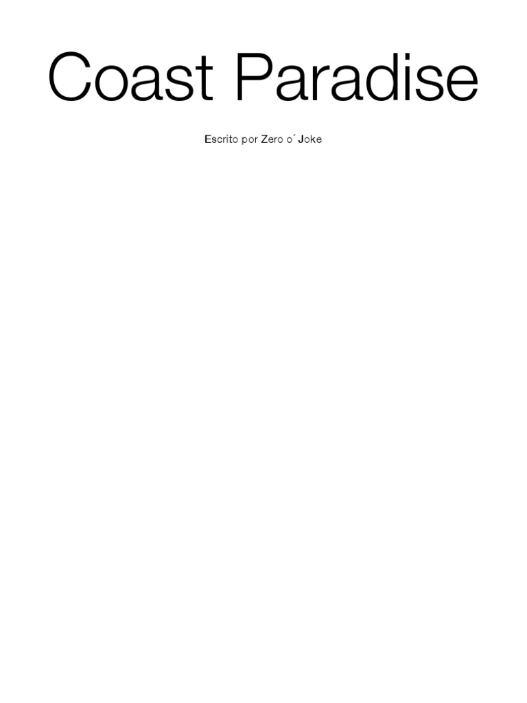 Coast Paradise Tales | PDF