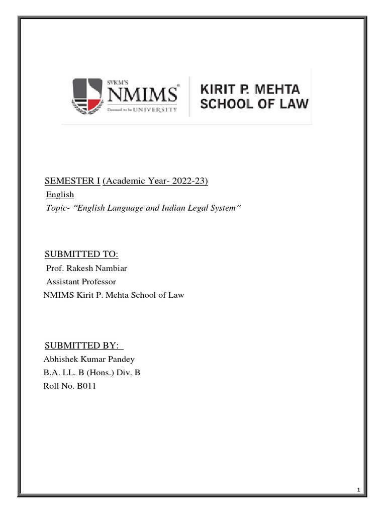 B011 - Abhishek Kumar Pandey - English | PDF | Sentence (Linguistics) | Phrase