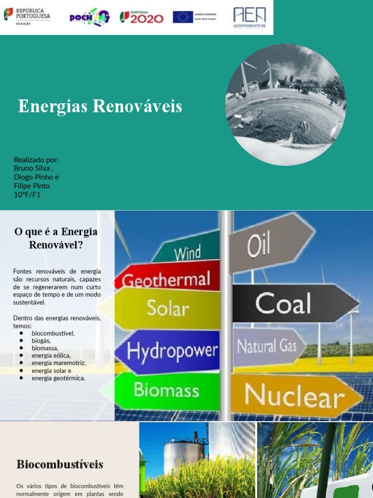 Energias Renováveis | PDF | Biogás | Energia eólica