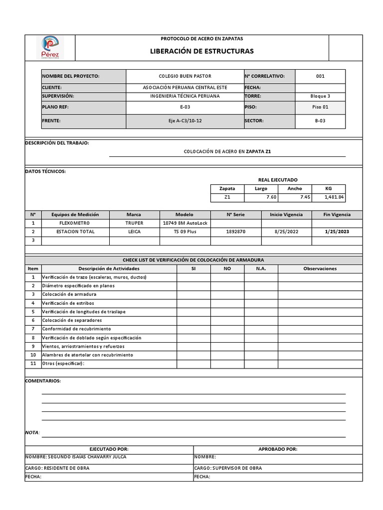 Protocolo de Acero - E03 | PDF | Perú | Hierro